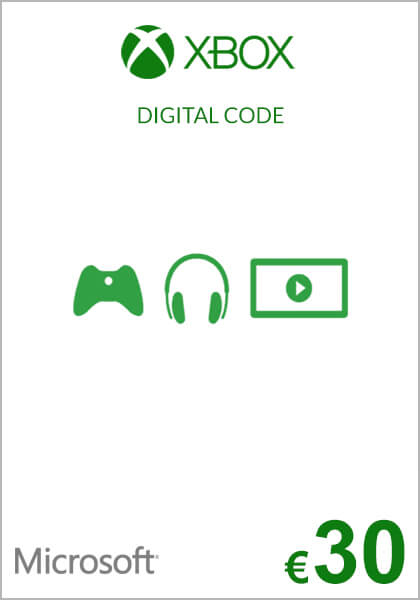 EU Xbox 30 Euro Gift Card (Xbox One, X series & 360)